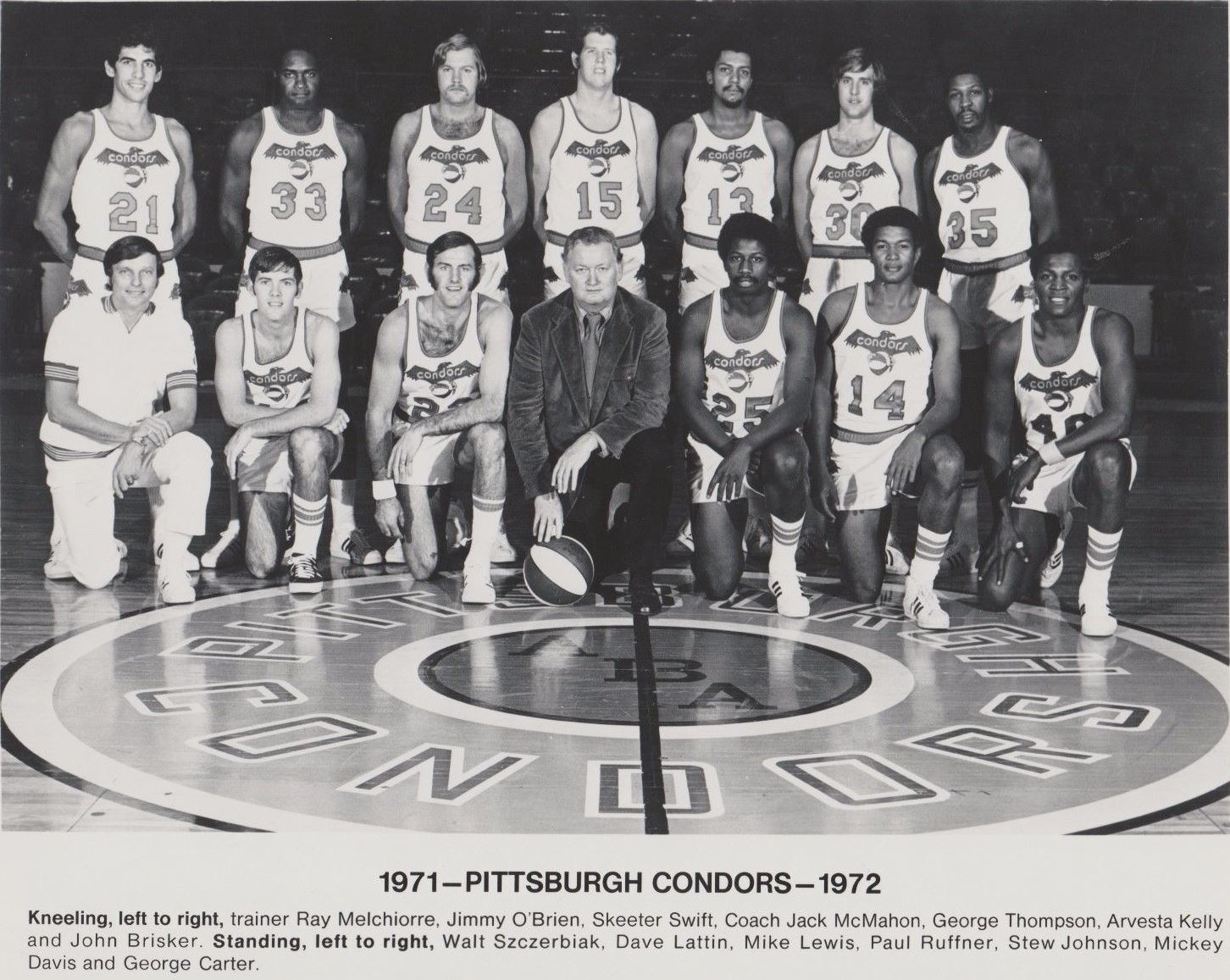 Aba Pittsburgh Condors Rosters